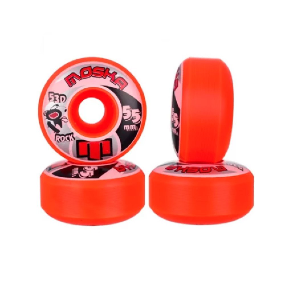RODA SKATE MOSKA PRO LARANJA - 55MM X 53D